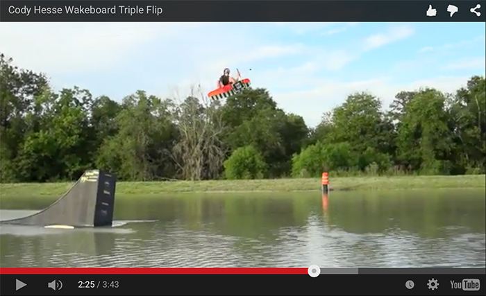 Cody Hesse Wakeboards: A Triple Flip